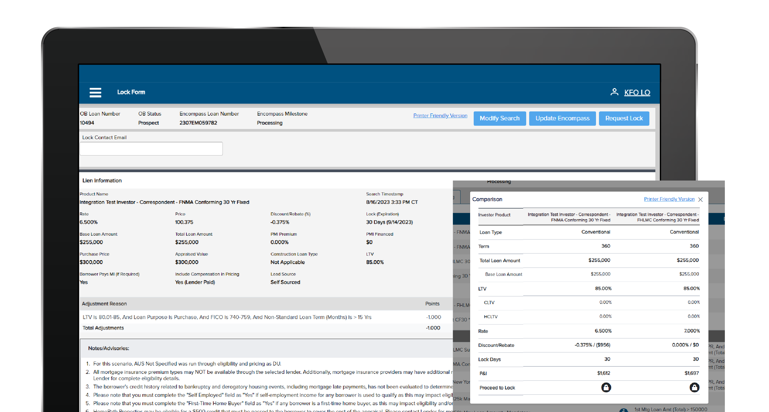 Optimal Blue Encompass Partner Connect